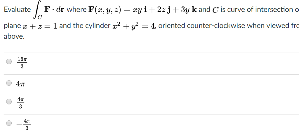 Solved Evaluate integral_C F middot dr where F(x, y, z) = xy | Chegg.com