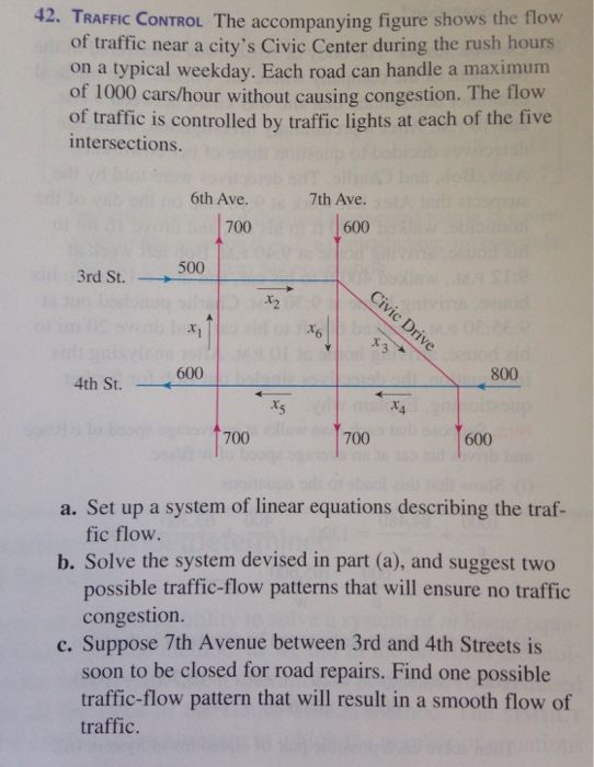 Solved 42. TRAFFIC CONTROL The accompanying figure shows the | Chegg.com