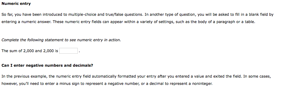 Solved Numeric entry So far, you have been introduced to | Chegg.com