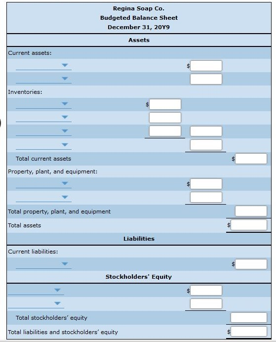 Solved Budgeted Income Statement and Balance Sheet As a | Chegg.com