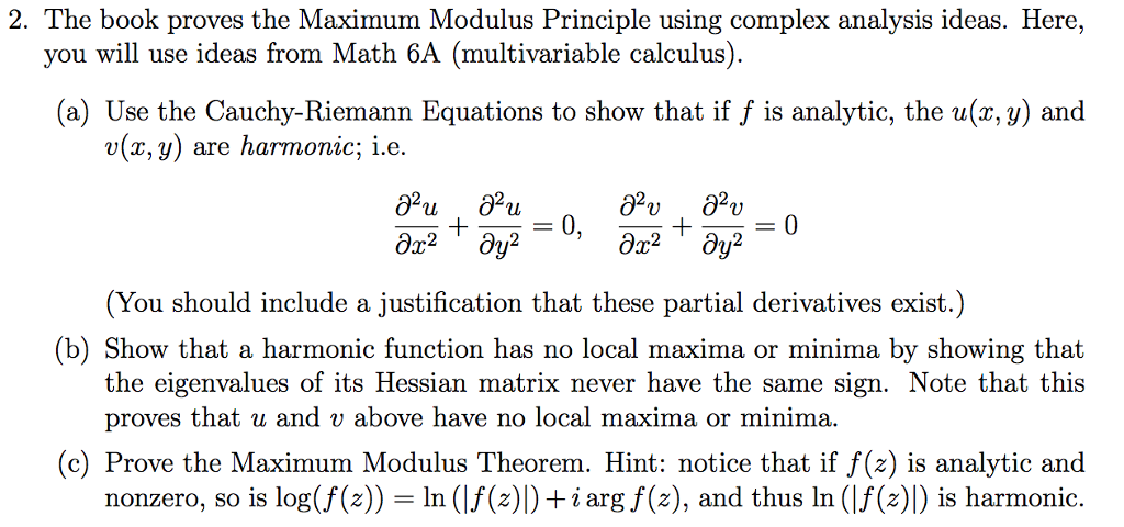 The book proves the Maximum Modulus Principle using | Chegg.com
