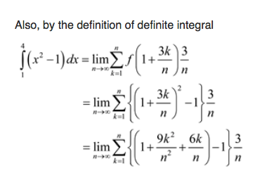 Solved Limits of sums Use the definition of the definite | Chegg.com