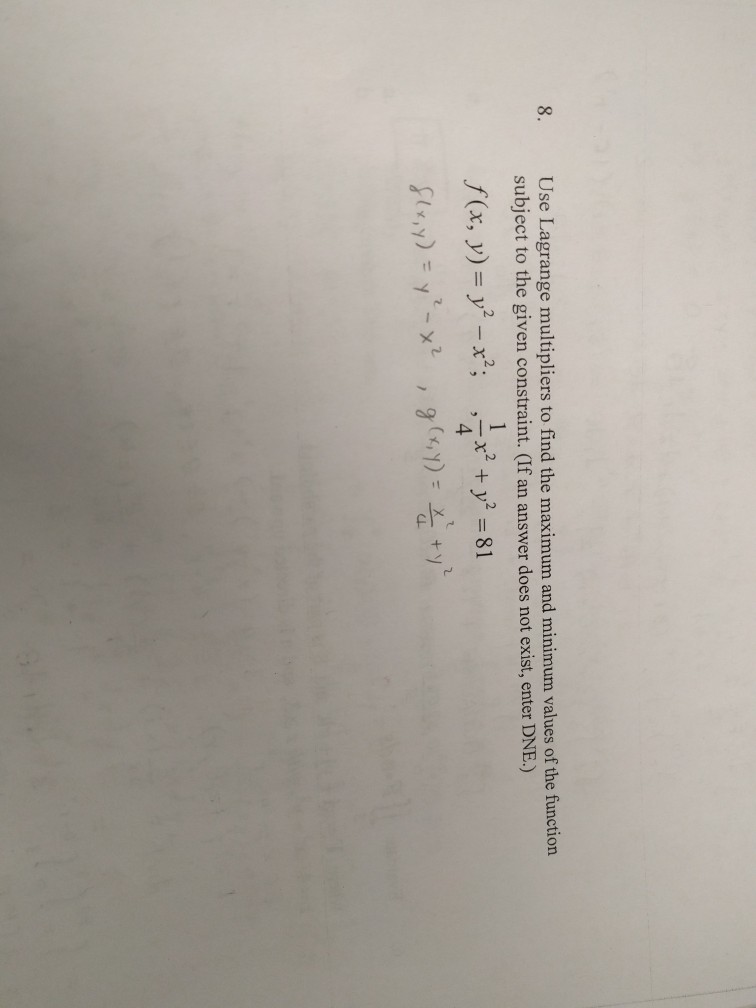 Solved Use Lagrange multipliers to find the maximum and | Chegg.com