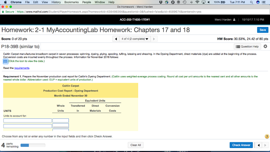 Solved i Chrome File Edit View History Bookmarks People | Chegg.com