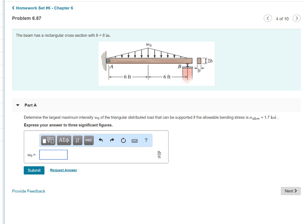 Solved Homework Set #6-Chapter 6 Problem 6.87 4 of 10 > The | Chegg.com Solved Homework Set #6-Chapter 6 Problem 6.87 4 of 10 > The | Chegg.com