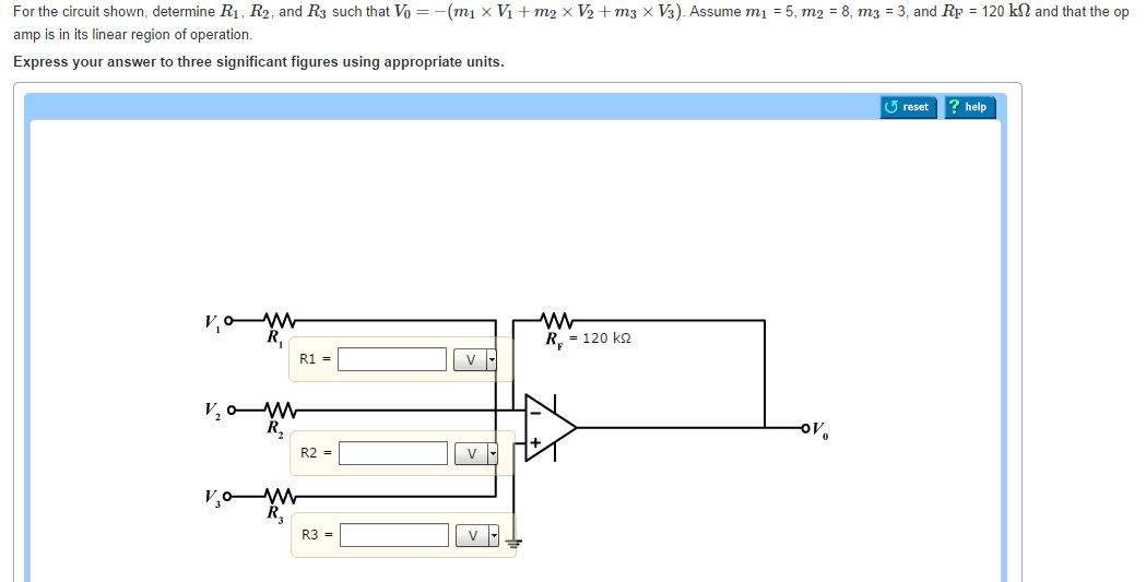 Solved Calculating the output voltage of a summing op amp | Chegg.com