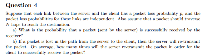Solved Suppose that each link between the server and the | Chegg.com