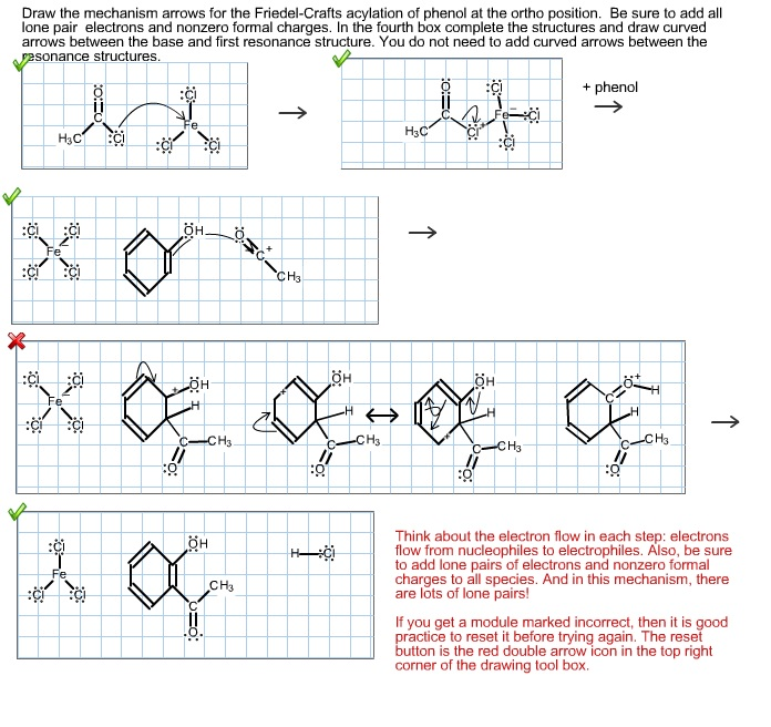 Solved Draw the mechanism arrows for the Friedel-Crafts | Chegg.com