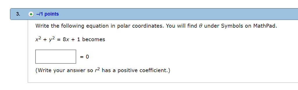 Solved Write The Following Equation In Polar Coordinates Chegg solved-write-the-following-equation-in-polar-coordinates-chegg