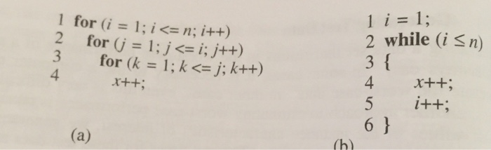 Solved Determine the frequency counts for all statements in | Chegg.com