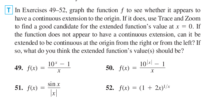 Solved T In Exercises 49-52, graph the function f to see | Chegg.com