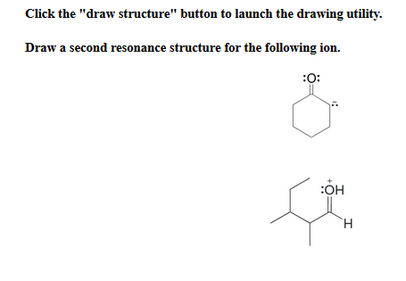 Solved Draw a second resonance structure for the following: | Chegg.com