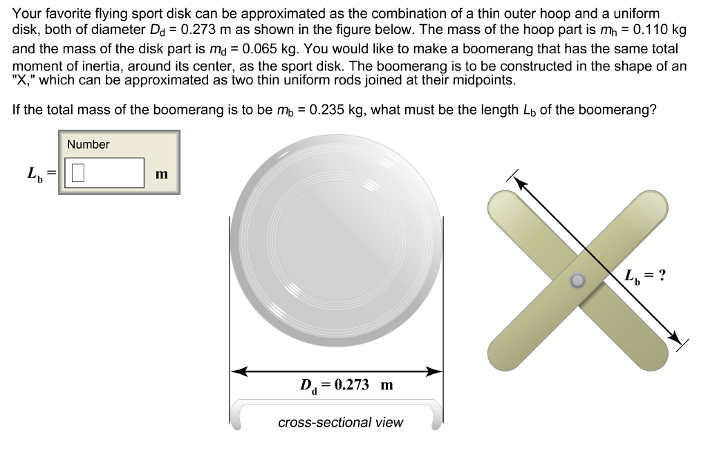 Solved Your favorite flying sport disk can be approximated | Chegg.com
