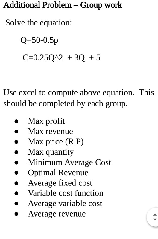 Solved Additional Problem - Group work Solve the equation: | Chegg.com Solved Additional Problem - Group work Solve the equation: | Chegg.com