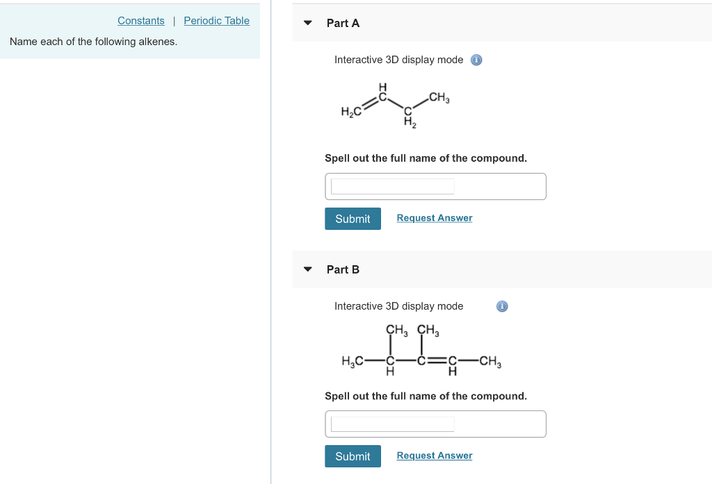 Solved Constants | Periodic Table Part A Name each of the | Chegg.com