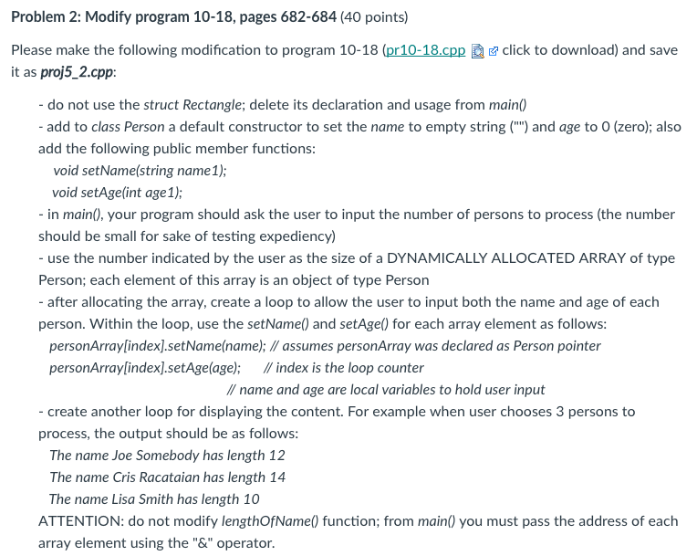 Solved Problem 2 Modify Program 10 18 Pages 682 684 40