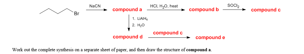 Solved Work out the complete synthesis on a separate sheet | Chegg.com Solved Work out the complete synthesis on a separate sheet | Chegg.com