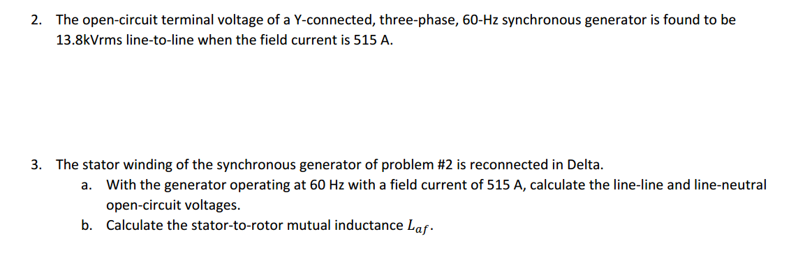 Solved 2. The open-circuit terminal voltage of a | Chegg.com