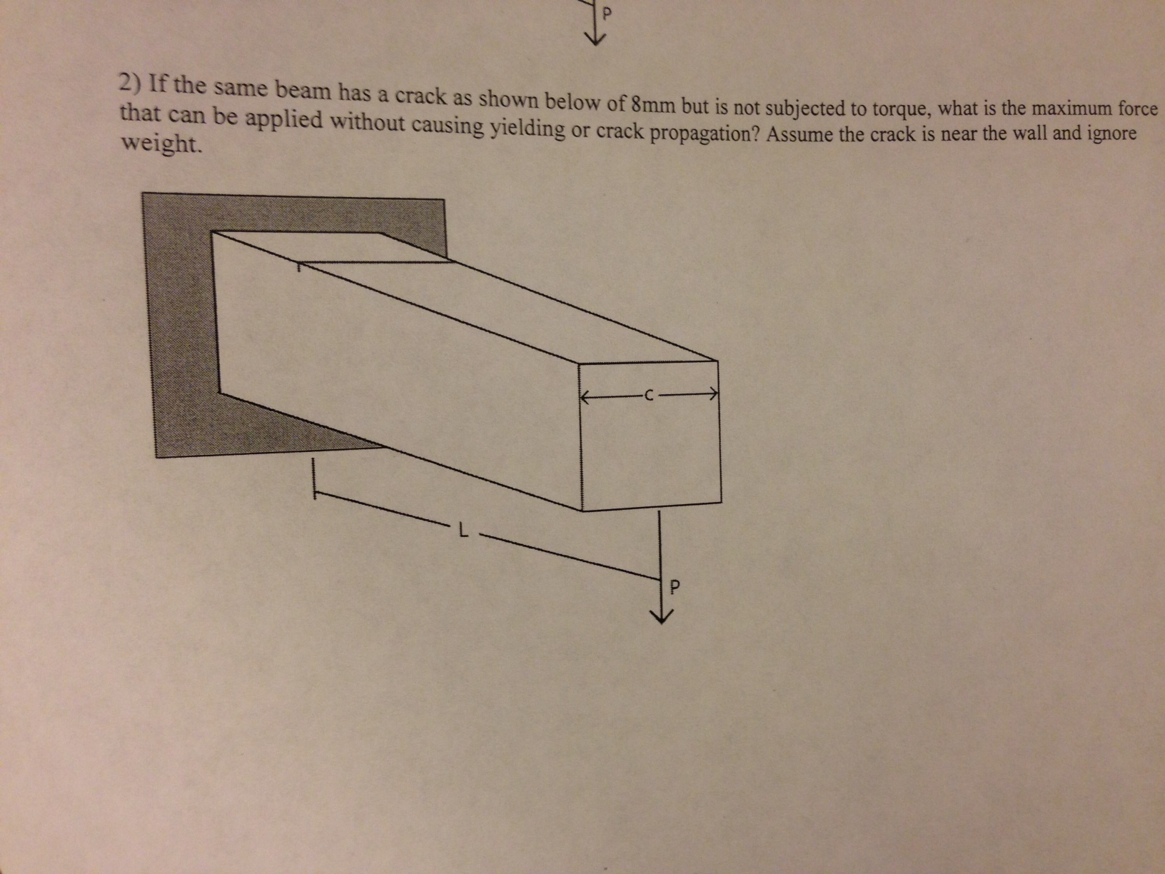 Solved 1) A square cross-section cantilever beam is | Chegg.com