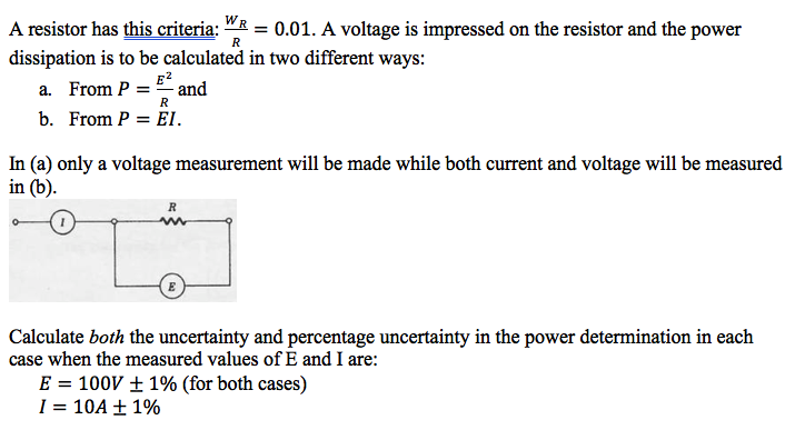 Solved ERROR ANALYSIS KLINE & McCLINTOCK METHOD | Chegg.com