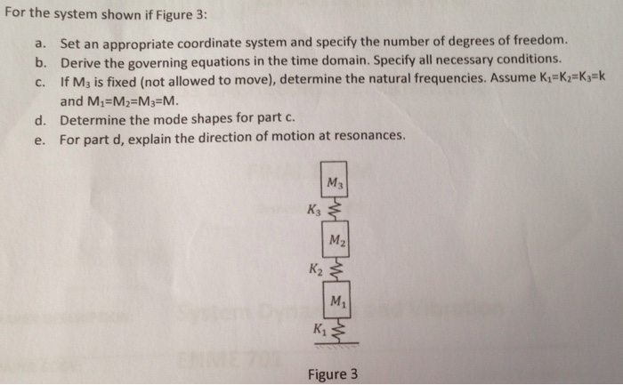 Solved For the system shown if Figure 3: Set an appropriate | Chegg.com