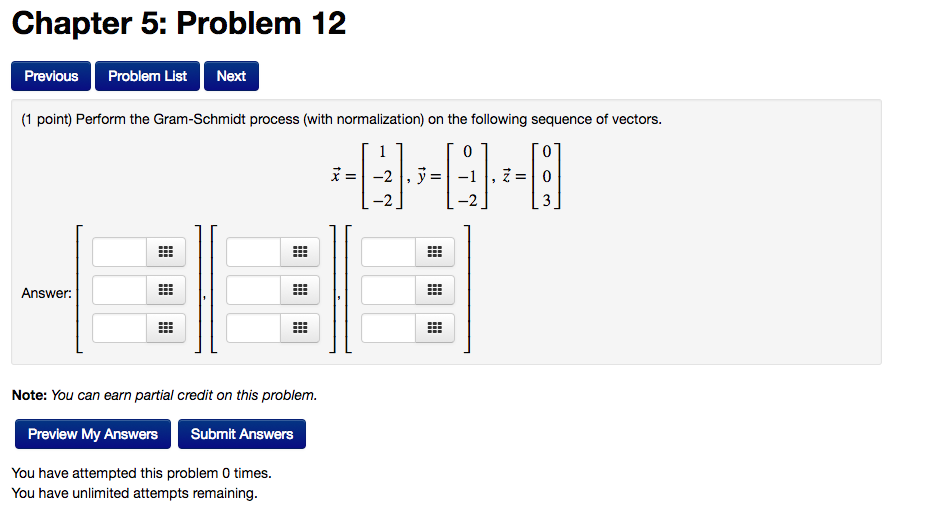 Solved Chapter 5: Problem 12 Previous Problem List Next (1 | Chegg.com