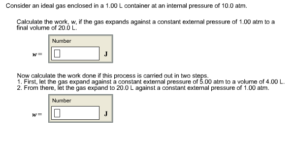 Solved Consider an ideal gas enclosed in a 1.00 L container | Chegg.com