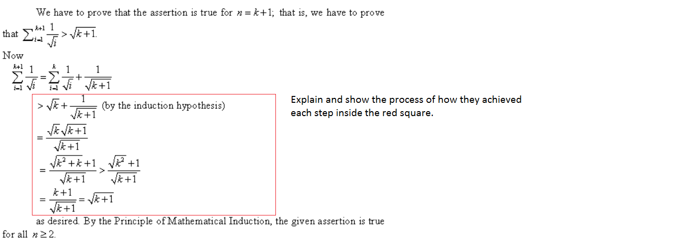 Solved We Have To Prove That The Assertion Is True For N