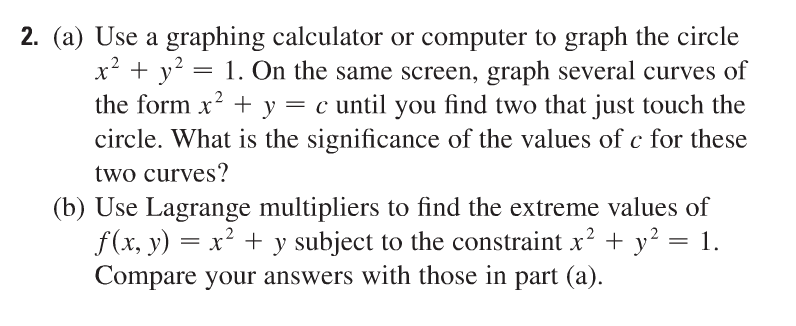 Solved 2. (a) Use a graphing calculator or computer to graph | Chegg.com