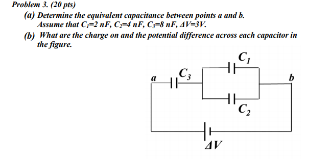 Solved Problem 3. (20 pts) (a) Determine the equivalent | Chegg.com
