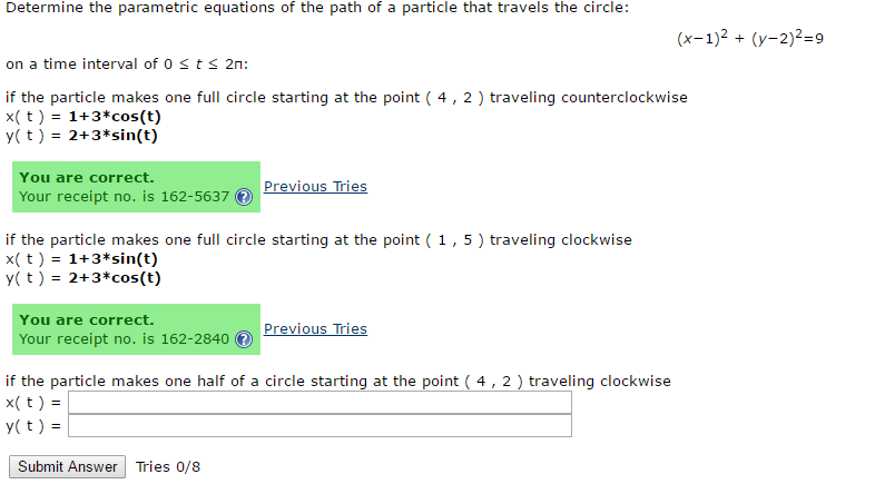Solved Determine the parametric equations of the path of a | Chegg.com