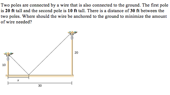 Solved Two poles are connected by a wire that is also | Chegg.com