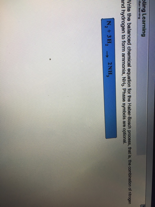 Solved Write the balanced chemical equation for the | Chegg.com