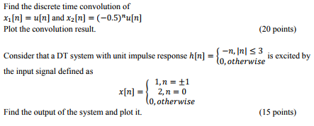 Solved Find the discrete time convolution of xiln uln] and | Chegg.com