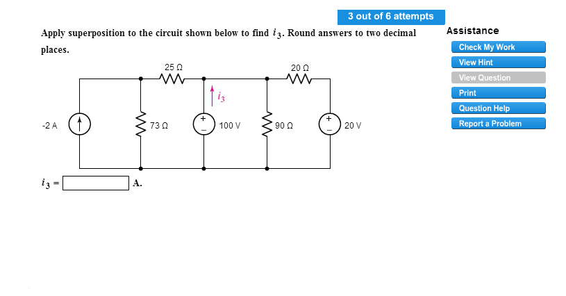 Solved Apply superposition to the circuit shown below to | Chegg.com