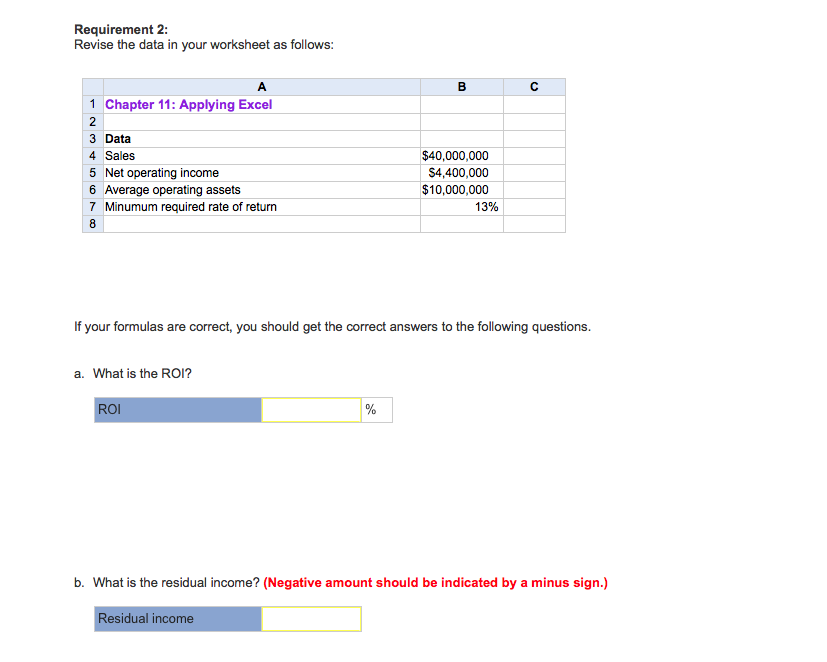 Solved Revise the data in your worksheet as follows: If | Chegg.com Solved Revise the data in your worksheet as follows: If | Chegg.com