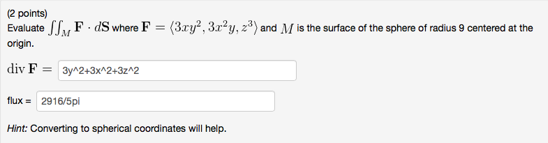 Solved Evaluate double integral_M F middot dS where F = | Chegg.com