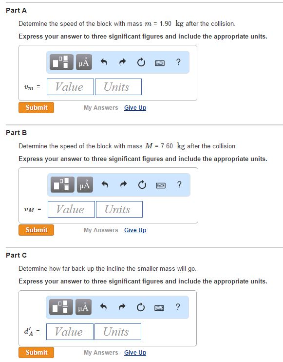 Solved A block of mass m = 1.90 kg slides down a | Chegg.com