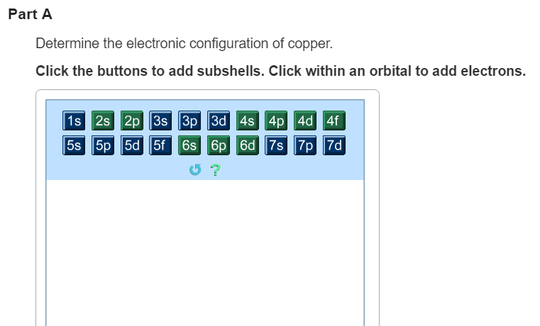 Solved Determine the electronic configuration of copper. | Chegg.com