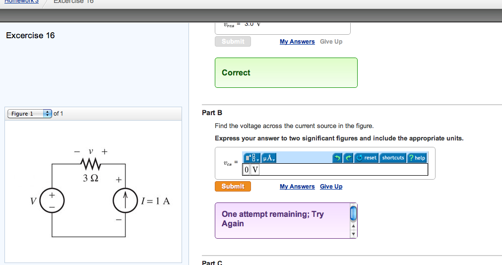 Solved Find the voltage across the current source in the | Chegg.com
