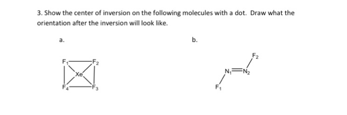 Solved Show the center of inversion on the following | Chegg.com