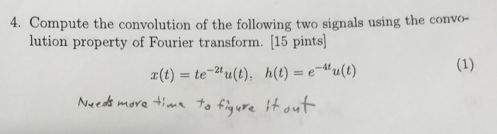 Solved Compute the convolution of the following two signals | Chegg.com