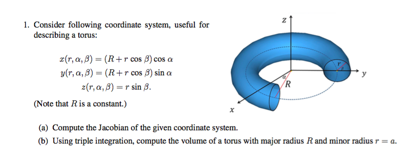 Solved Consider following coordinate system, useful for | Chegg.com