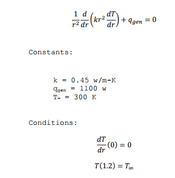 The steady-state heat diffusion equation in spherical | Chegg.com
