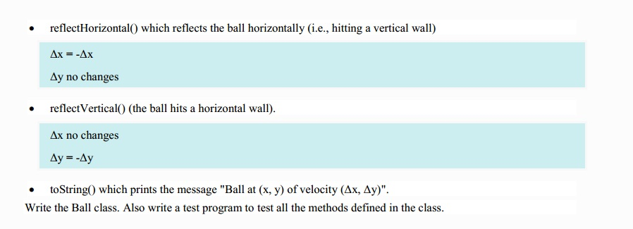 Solved (1). A class called Ball is designed as shown in the | Chegg.com