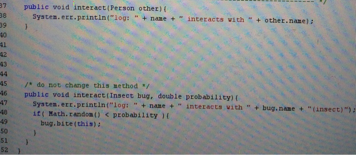 Solved Person.java is given | Chegg.com