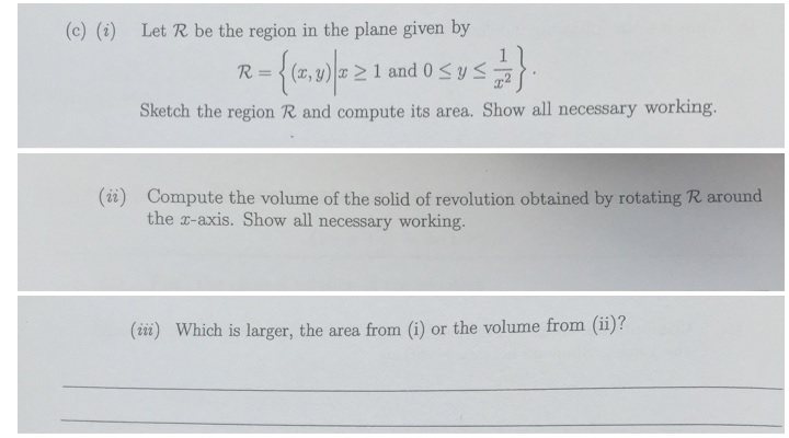 Solved Simple Integral Calculus Question Hi May I Please