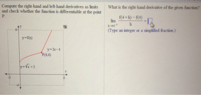 Solved Compute the right-hand and left-hand derivatives as | Chegg.com