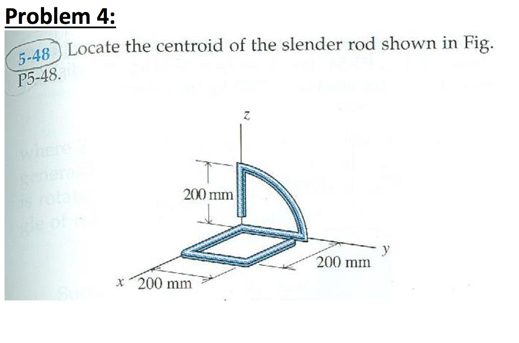 Solved Locate the centroid of the slender rod shown in Fig. | Chegg.com