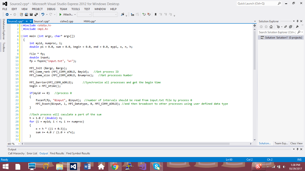 Take any MPI code for estimating pi and change it to | Chegg.com